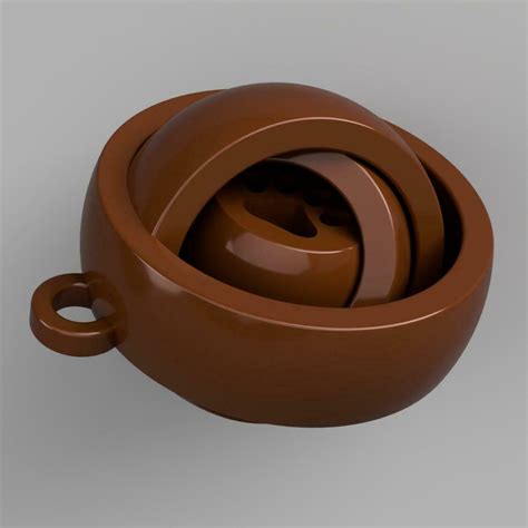 stl file keychain gyroscope paw・3d print object to download・cults
