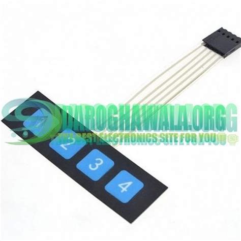 1x4 Keymatrix Key Matrix Membrane Switch Control Panel Keypad Keyboard