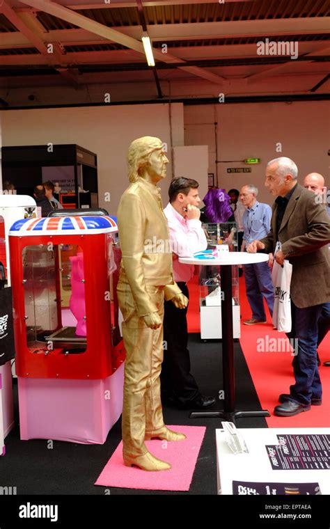 London Uk 21st May 2015 3d Print Technology On Show At Trade Fair