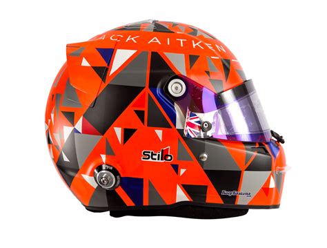 Jack Aitken Helmet Tribute Helmet Worn By Fia Formula 2 Drivers Jack