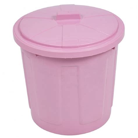 Pastel Pink Small 5l Twist Lock Storage Bin With Lid
