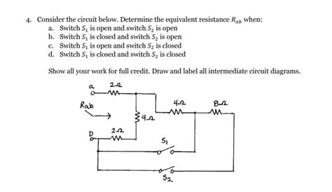 Solved Consider The Circuit Below Determine The Equivalent
