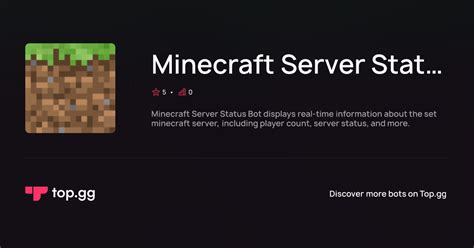 Add Minecraft Server Status Discord Bot The 1 Discord Bot And