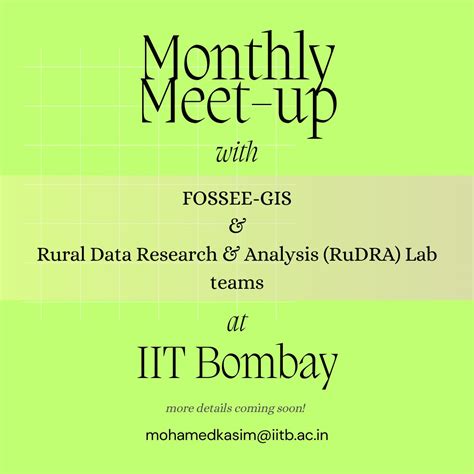 Fossee On Linkedin Iitbombay Fossee Gis Meetup Skills Jobs