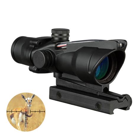 Tactical Scopes Hunting Scope Optics 4x Fixed Dual Purpose Scope With Mini Red Dot Sight Hunting
