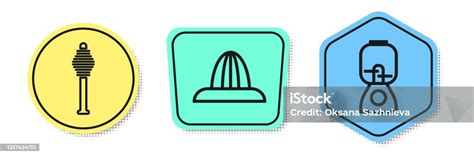 세트 라인 꿀 디퍼 스틱 감귤류 과일 주스기와 블렌더 컬러 셰이프입니다 벡터 가정 생활에 대한 스톡 벡터 아트 및 기타 이미지 가정 생활 가정 주방 가정의 방