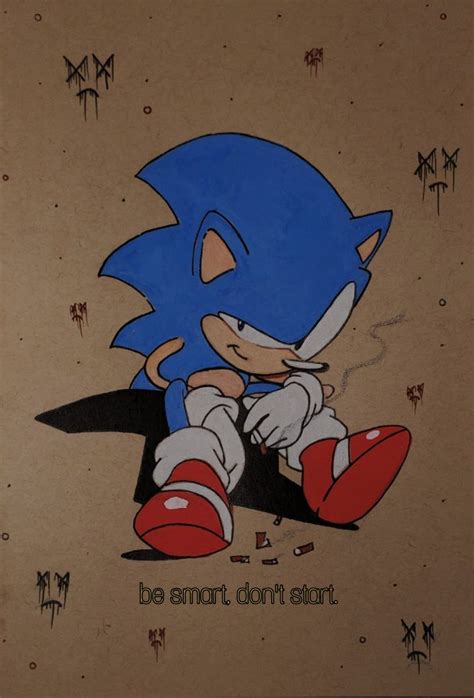 Sonic Smoking Hedgehog Art Sonic Art Sonic Fan Art