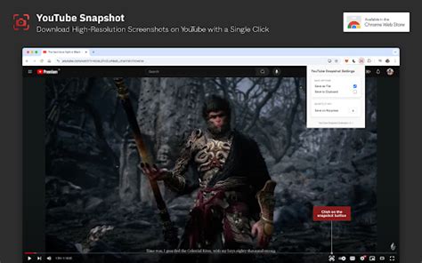 Youtube Snapshot Chrome Extension Capture Youtube Frames Effortlessly