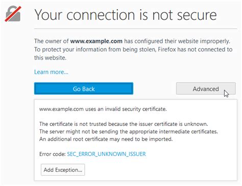 SEC ERROR UNKNOWN ISSUER Tschoepler
