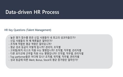 Data Driven Hr 채용 조직문화 승진 데이터 수집부터 대시보드까지