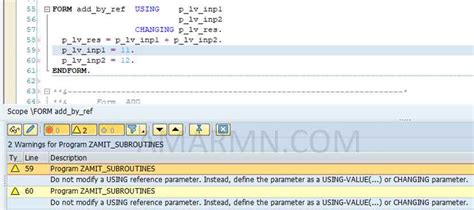 Abap Modularization Technique Subroutines