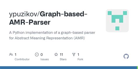 Github Ypuzikovgraph Based Amr Parser A Python Implementation Of A