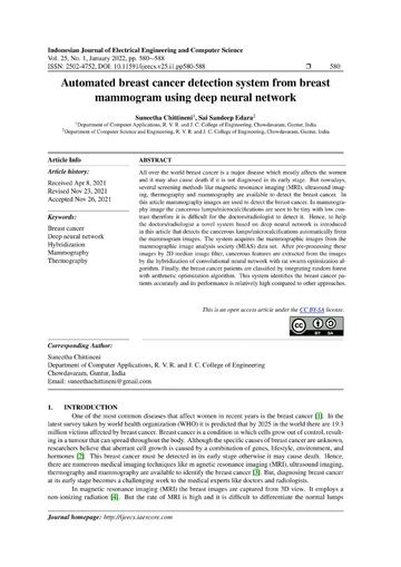 Automated Breast Cancer Detection System From Breast Mammogram Using Deep Neural Network