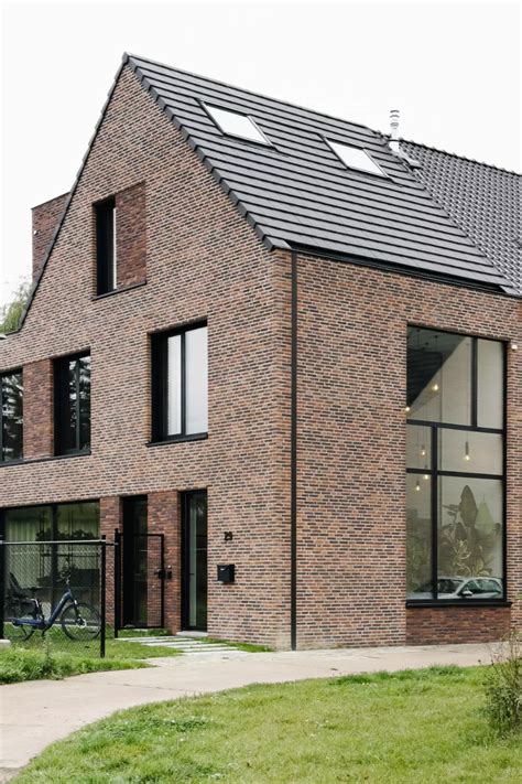 Moderne Halfopen Bebouwing Moderne Gevels Modern Wonen Architectuur