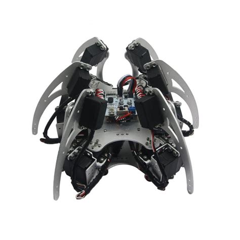 18dof Aluminium Hexapod Spider Six Legs Robot Kit And Mg996r Servos