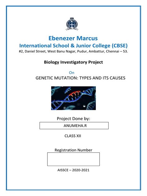 genetic mutation 4 pdf mutation genetic code