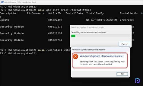 How To Uninstall Windows Updates Using PowerShell