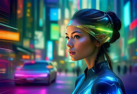The Enigmatic Emergence Of A Digital Avatar In The Surreal Hightech