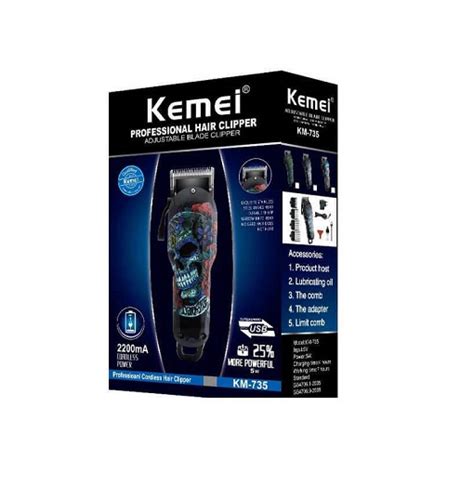 Kemei Km 735 Επαγγελματική Επαναφορτιζόμενη Κουρευτική Μηχανή G For