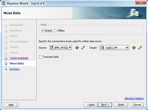 Moving Data To Oracle With Migration Workbench