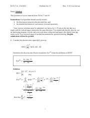 ProblemSet9 Solutions Pdf ECE 2714 Fall 2021 Problem Set 9 Due 11 01 Via Canvas Name