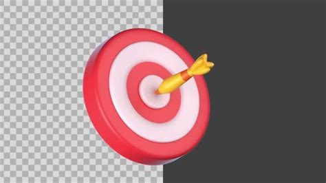 3d Animated Target Arrow Icon Elements Motion Graphics Ft 3d Icon And Target Icon Envato