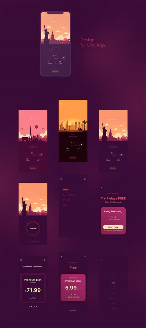 UI Design Vpn App On Behance