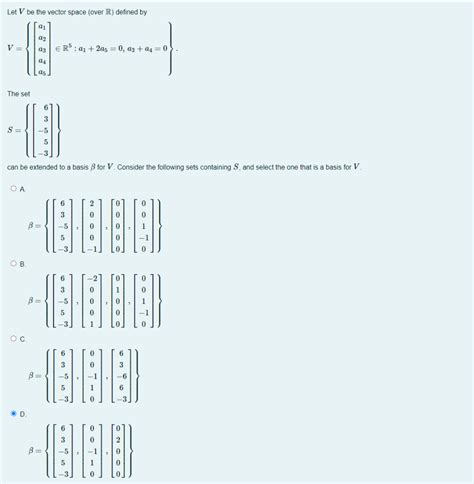 Solved Let V Be The Vector Space Over R Defined By Ai Chegg Com