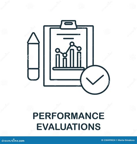 Performance Evaluations Line Icons Collection Feedback Criteria