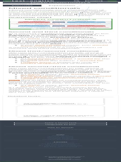Mixed Conditionals Test English Pdf Linguistics Cognitive Science