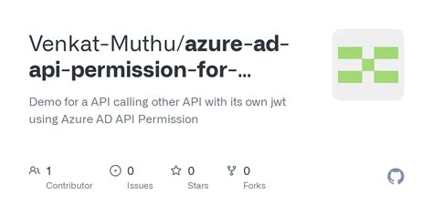 github venkat muthu azure ad api permission for other api demo for a