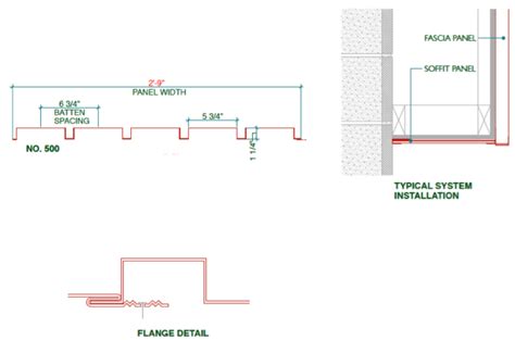 Soffit Panel 500 Mustang Metal