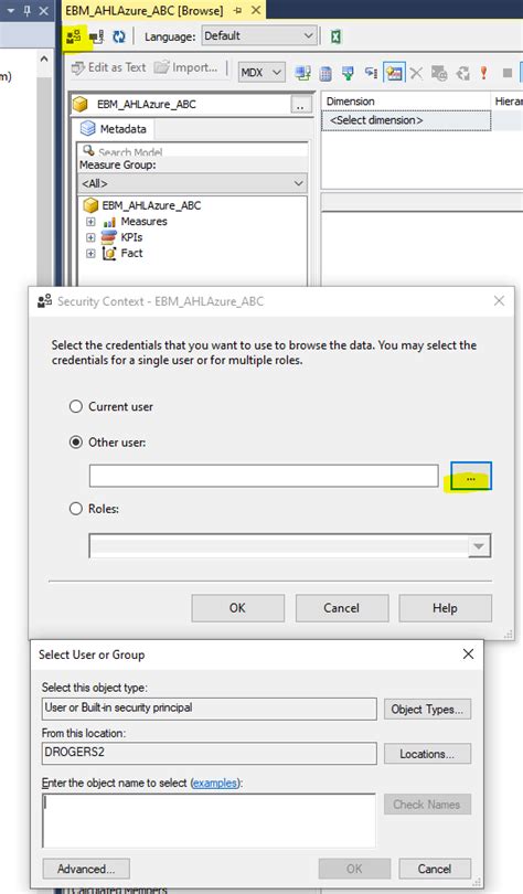 Authentication Azure Analysis Service Tabular Cube How To