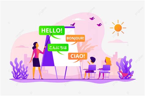 Language Courses Vector Art Png Language Courses Learning Camp Vector
