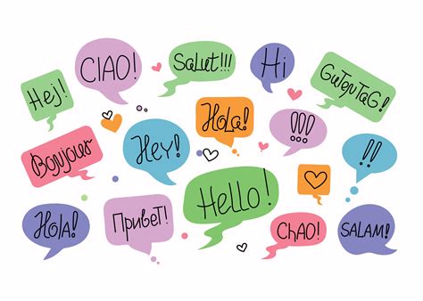 Short Phrases In Different Languages Greetings Information Forms