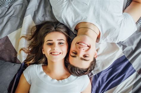 Premium Photo Couple Relaxing In Bed