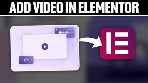 How To Add Video In Elementor Website Full Tutorial YouTube