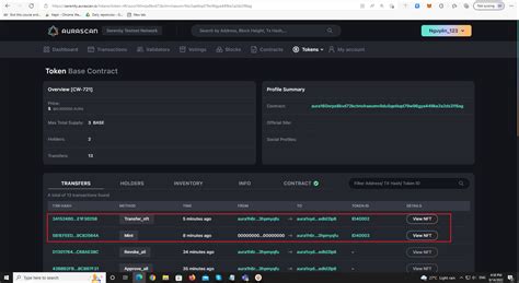 Aurascan Tokens Tokencw721detail Filter By Token Txn Hash Token Holder Hiển Thị Sai Kết Quả