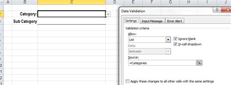 Dynamic Cascading Drop Downs Using INDEX MATCH