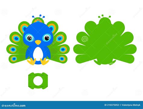 Diy Cute Peacock Chocolate Egg Holder Template Retail Paper Box For