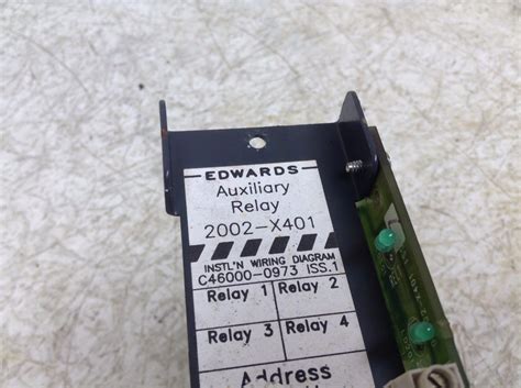 Edwards 2002 X401 Auxiliary Relay Module 2002x401