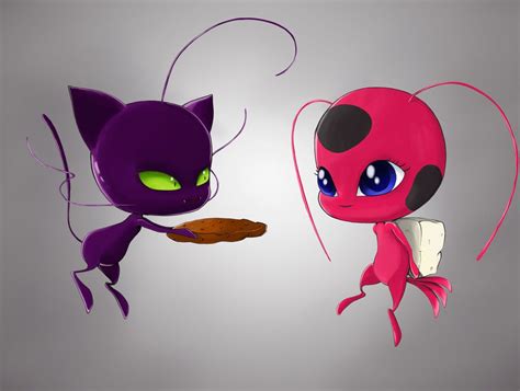 Tikki And Plagg By Foxiquie On Deviantart Miraculous Ladybug Plagg
