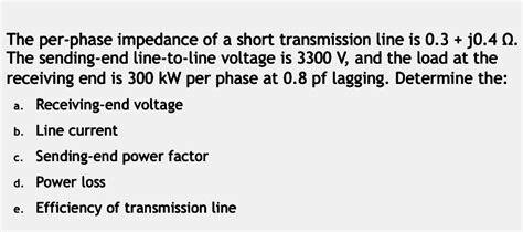 Solved Pls Find A Simple Way Of Solving The Receiving End