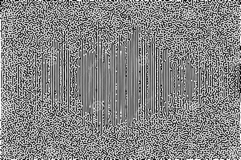 turing ornament halftone puzzle pattern labyrinth grunge stock vector