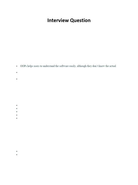 oop interview question pdf inheritance object oriented programming