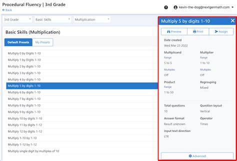 Creating A Printable Procedural Fluency Activity Next Gen Math