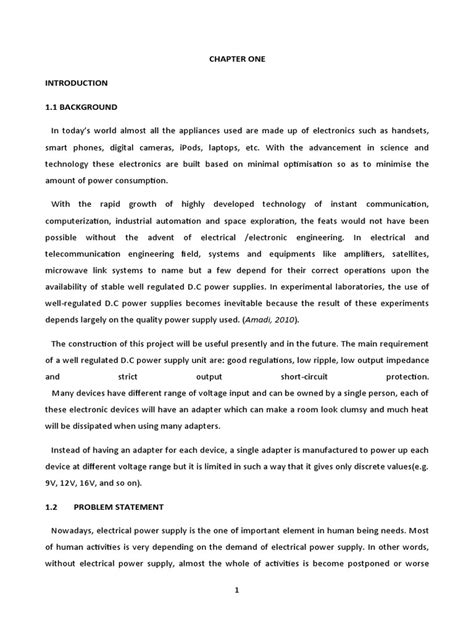 Design And Construction Of A Low Dc Voltage Power Supply Unit Pdf Rectifier Power Supply