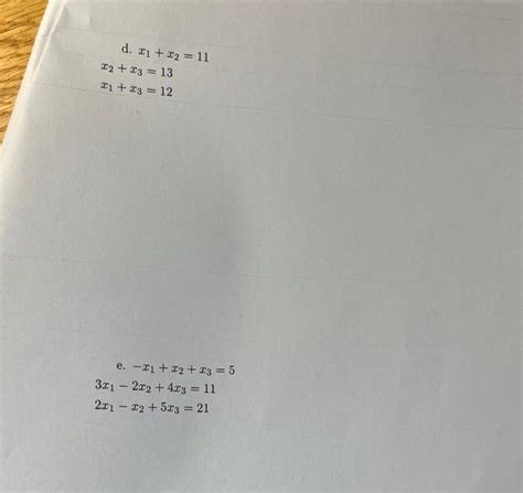 Solved Find The Augmented Matrix Of Each System Of Linear Chegg