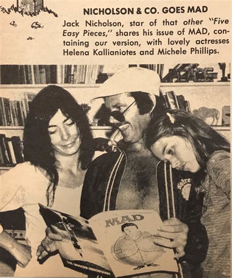 Showbiz Imagery And Forgotten History Jack Nicholson Reading Mad Magazine