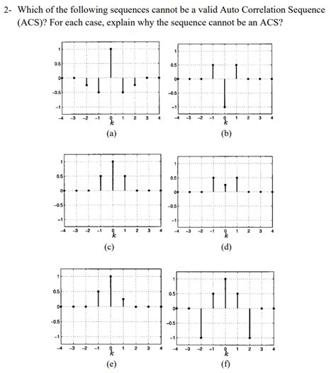Solved 2 Which Of The Following Sequences Cannot Be A Valid